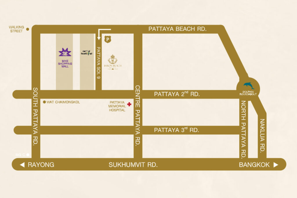 Baron Beach Hotel Pattaya is located on Pattaya Beach Road, Soi 9, next ...
